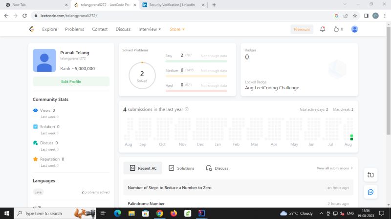 pranali telang on LinkedIn: #connection #dsa #leetcode #java # ... pranali telang on LinkedIn: #connection #dsa #leetcode #java # ...