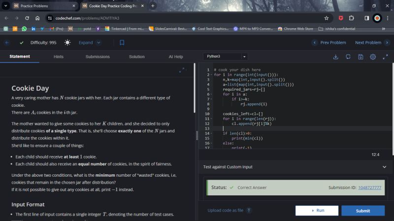 Aayush Talukdar on LinkedIn: #codechef #codingchallenge #pythoncoding # ... Aayush Talukdar on LinkedIn: #codechef #codingchallenge #pythoncoding # ...