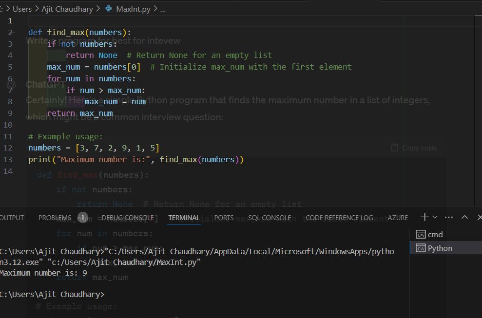 Amit Kumar chaudhary on LinkedIn: WAP Python program that finds the ... Amit Kumar chaudhary on LinkedIn: WAP Python program that finds the ...