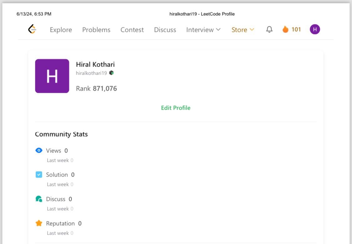 Hiral Kothari on LinkedIn: #leetcode #100daysofcode #codingstreak # ... Hiral Kothari on LinkedIn: #leetcode #100daysofcode #codingstreak # ...