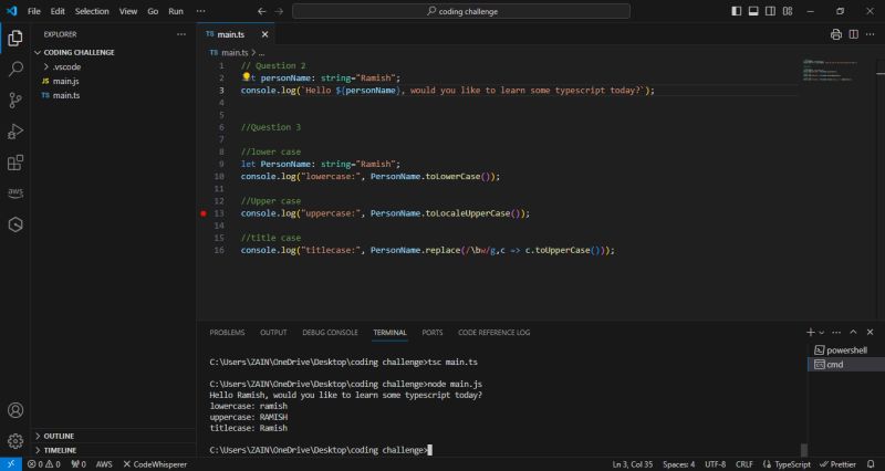 Ramish Khan on LinkedIn: #typescript #coding #codingchallenge # ... Ramish Khan on LinkedIn: #typescript #coding #codingchallenge # ...