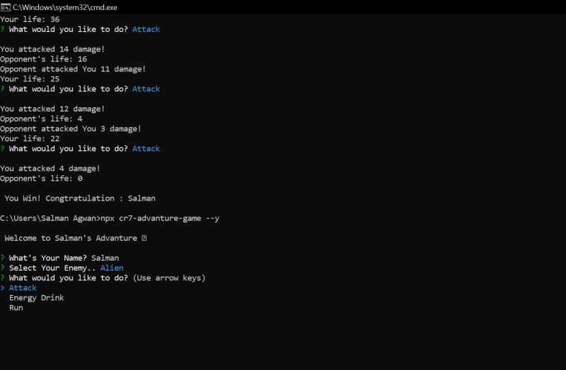 Muhammad Salman on LinkedIn: #typescript #cli #gaming #opensource #npm ... Muhammad Salman on LinkedIn: #typescript #cli #gaming #opensource #npm ...