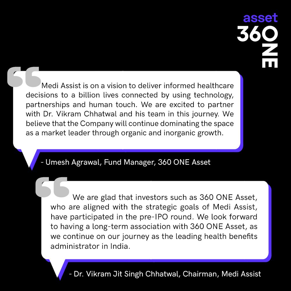 360 ONE Asset invests in Medi Assist Healthcare | 360 ONE Asset posted ... 360 ONE Asset invests in Medi Assist Healthcare | 360 ONE Asset posted ...