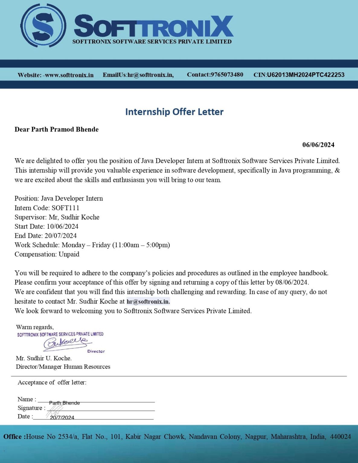 Parth Bhende on LinkedIn: #internship #fullstackdevelopment #java # ... Parth Bhende on LinkedIn: #internship #fullstackdevelopment #java # ...