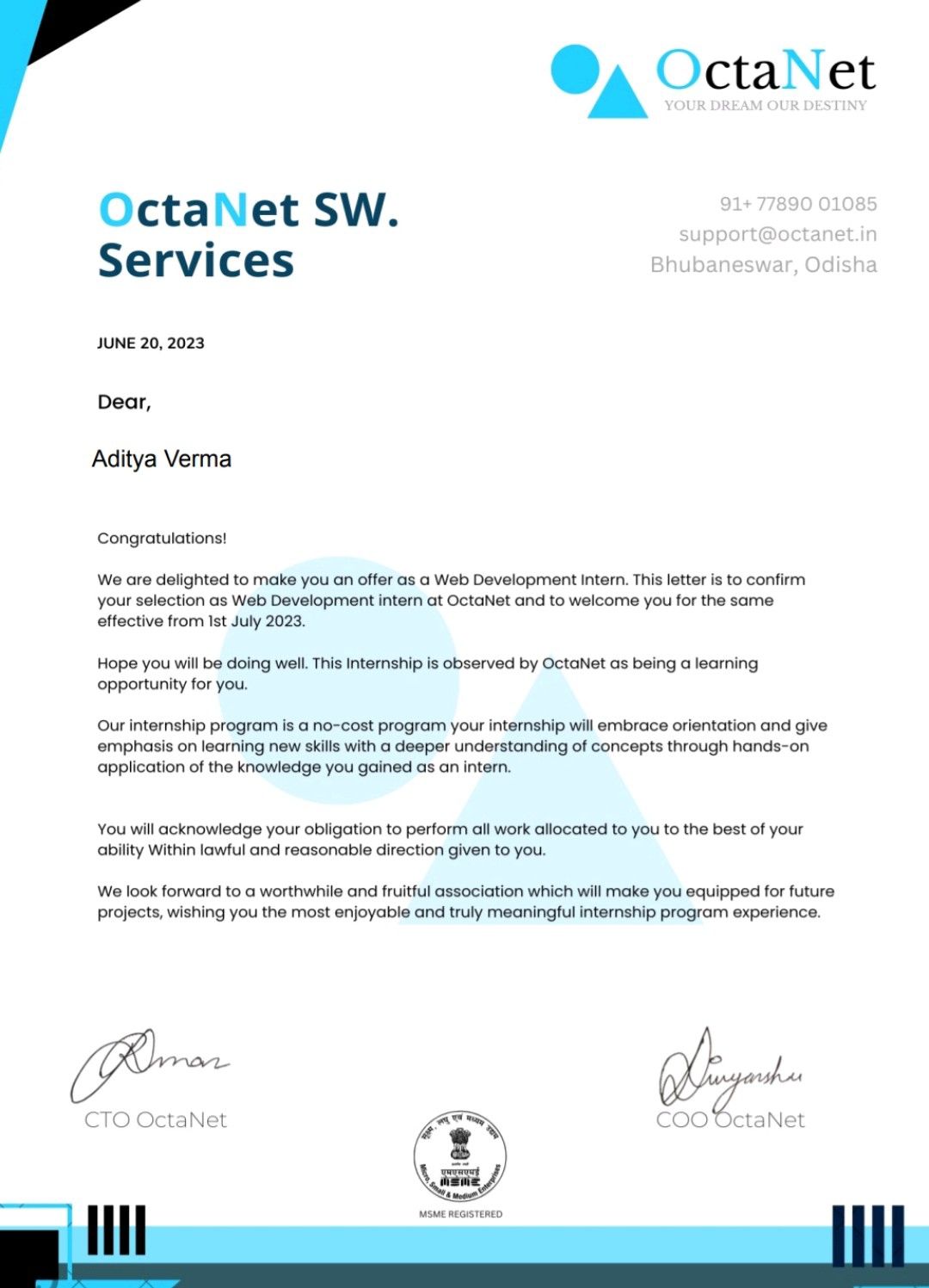 Aditya Verma on LinkedIn: #internship #octanet Aditya Verma on LinkedIn: #internship #octanet