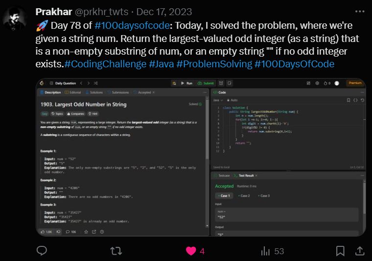 Prakhar Swarnkar on LinkedIn: #100daysofcode #100daysofcode # ... Prakhar Swarnkar on LinkedIn: #100daysofcode #100daysofcode # ...