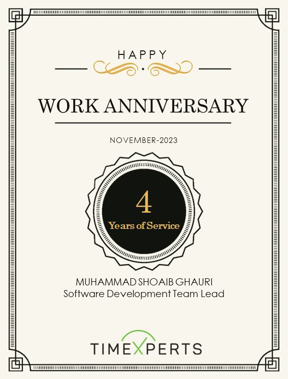 TimeXperts Pvt. Ltd. on LinkedIn: Muhammad Shoaib Ghauri TimeXperts Pvt. Ltd. on LinkedIn: Muhammad Shoaib Ghauri