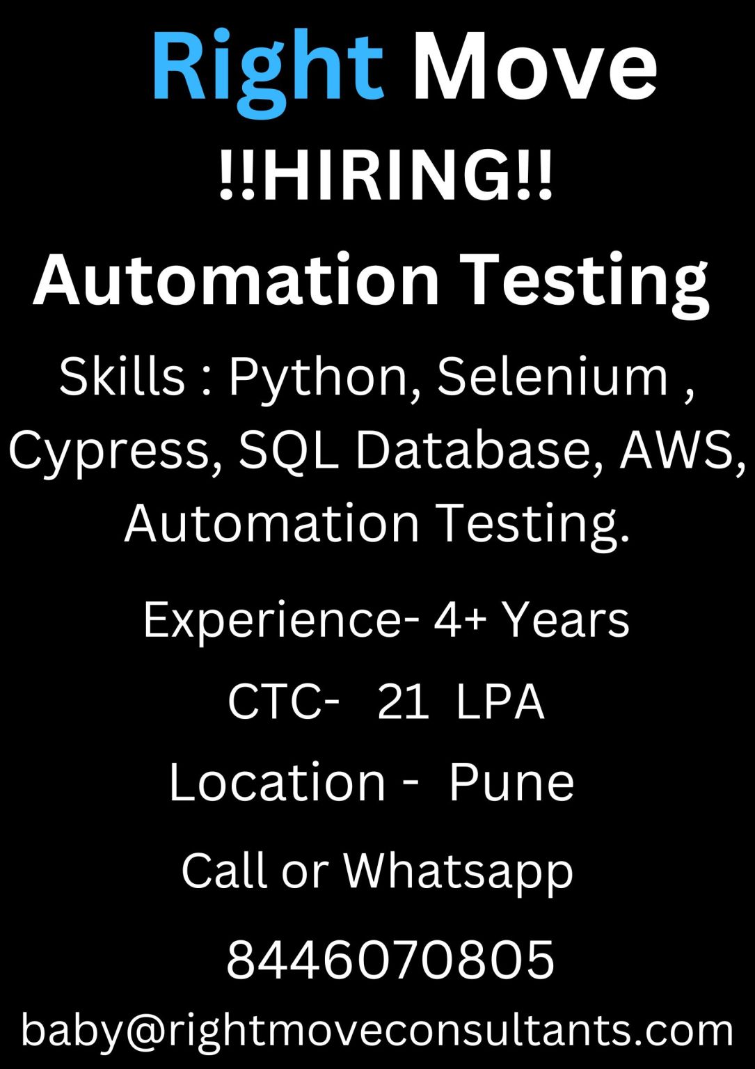 Baby Singh on LinkedIn: #automationtesting #python #selenium #sql # ... Baby Singh on LinkedIn: #automationtesting #python #selenium #sql # ...