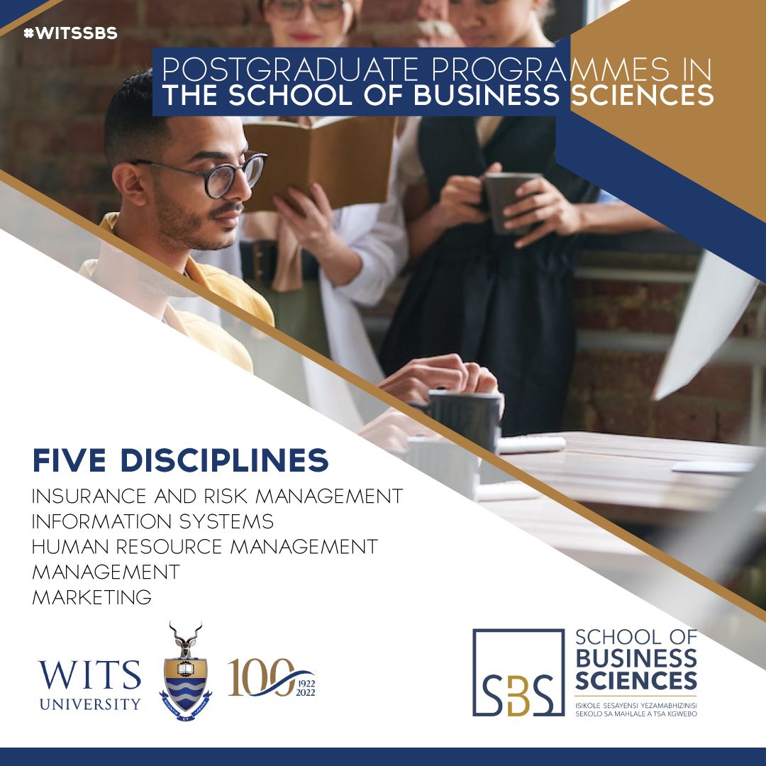Wits School of Business Sciences on LinkedIn: #witssbs #postgradoptions Wits School of Business Sciences on LinkedIn: #witssbs #postgradoptions