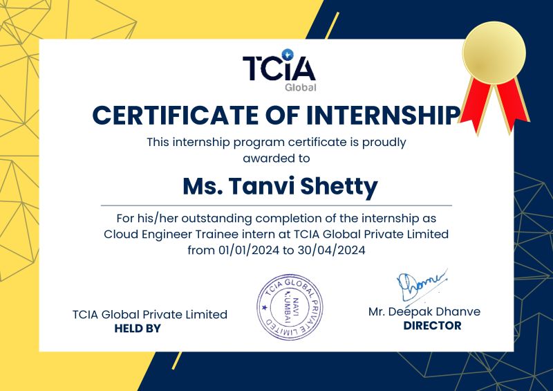 Tanvi Shetty on LinkedIn: #cloudengineering #internshipexperience #aws ... Tanvi Shetty on LinkedIn: #cloudengineering #internshipexperience #aws ...