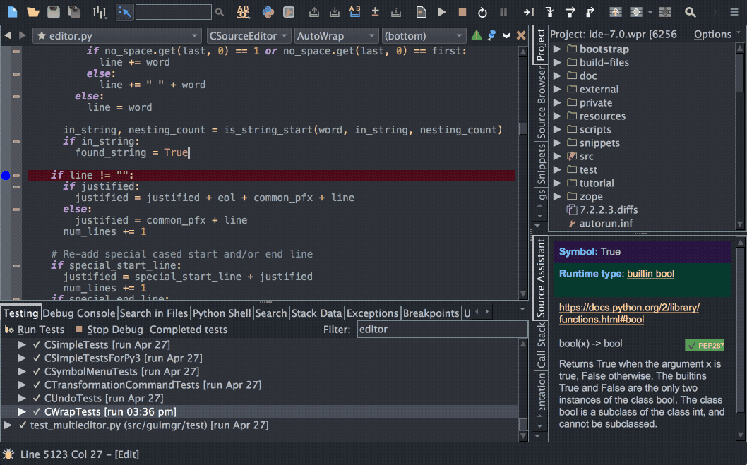 How to write Python code in Wing Pro | Wingware posted on the topic ... How to write Python code in Wing Pro | Wingware posted on the topic ...