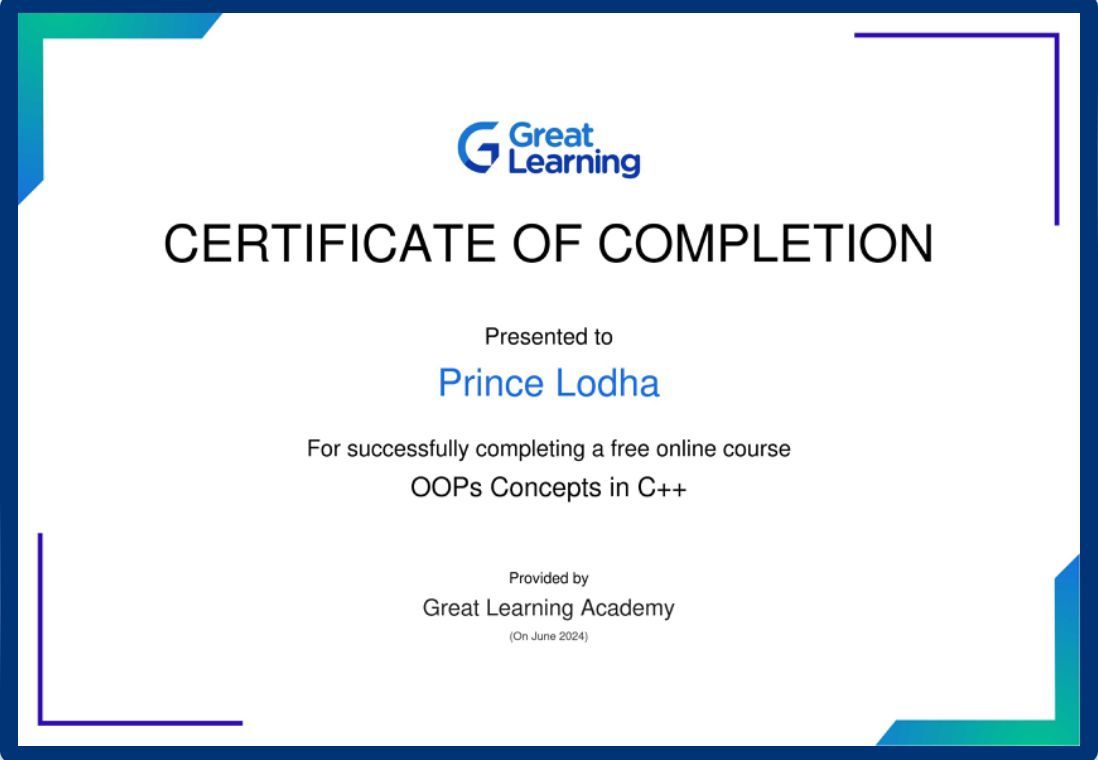 PRINCE LODHA on LinkedIn: #learning #cplusplus #oop # ... PRINCE LODHA on LinkedIn: #learning #cplusplus #oop # ...