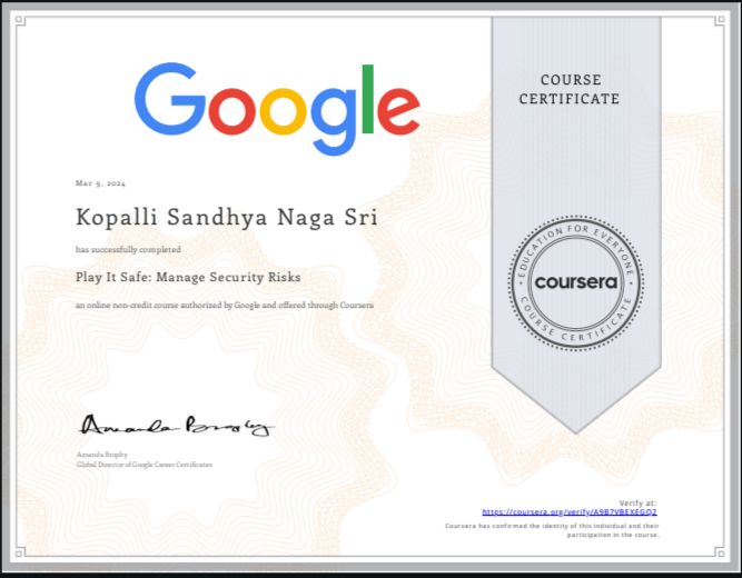 Sandhya Kopalli on LinkedIn: #cse #svecw #coursera #google #engineering ... Sandhya Kopalli on LinkedIn: #cse #svecw #coursera #google #engineering ...