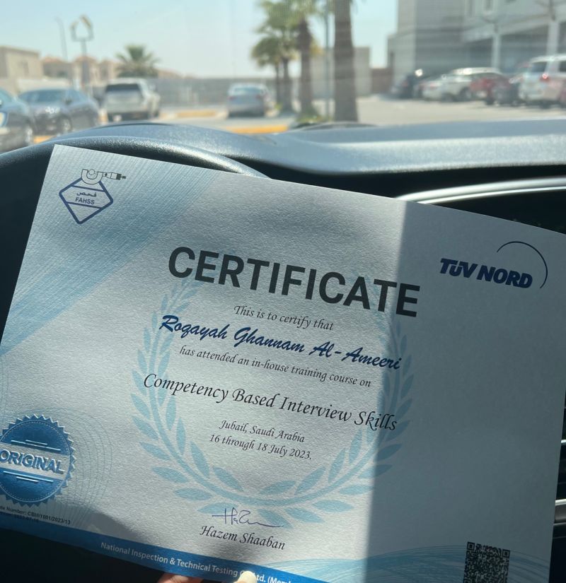Ruqaiah Alameeri on LinkedIn: Yesterday I finished Competency Baseed ... Ruqaiah Alameeri on LinkedIn: Yesterday I finished Competency Baseed ...