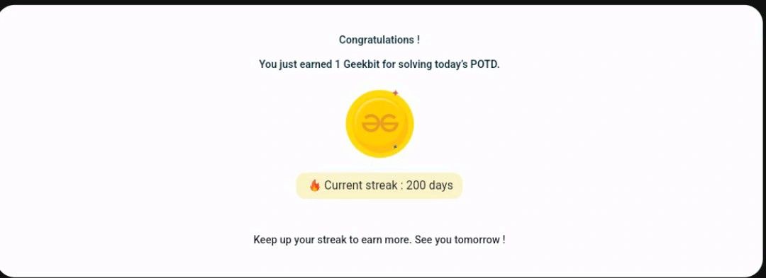 Siddhartha Bharali on LinkedIn: #geeksforgeeks #200daysofcodechallenge Siddhartha Bharali on LinkedIn: #geeksforgeeks #200daysofcodechallenge