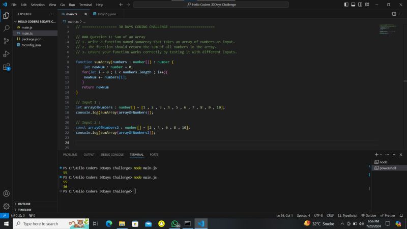 Ayesha Mehtab on LinkedIn: #typescript #codingchallenge #problemsolving ... Ayesha Mehtab on LinkedIn: #typescript #codingchallenge #problemsolving ...