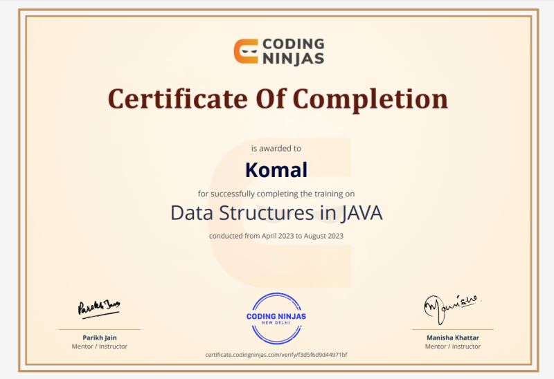 Komal . on LinkedIn: #datastructures #algorithms #codingninjas # ... Komal . on LinkedIn: #datastructures #algorithms #codingninjas # ...