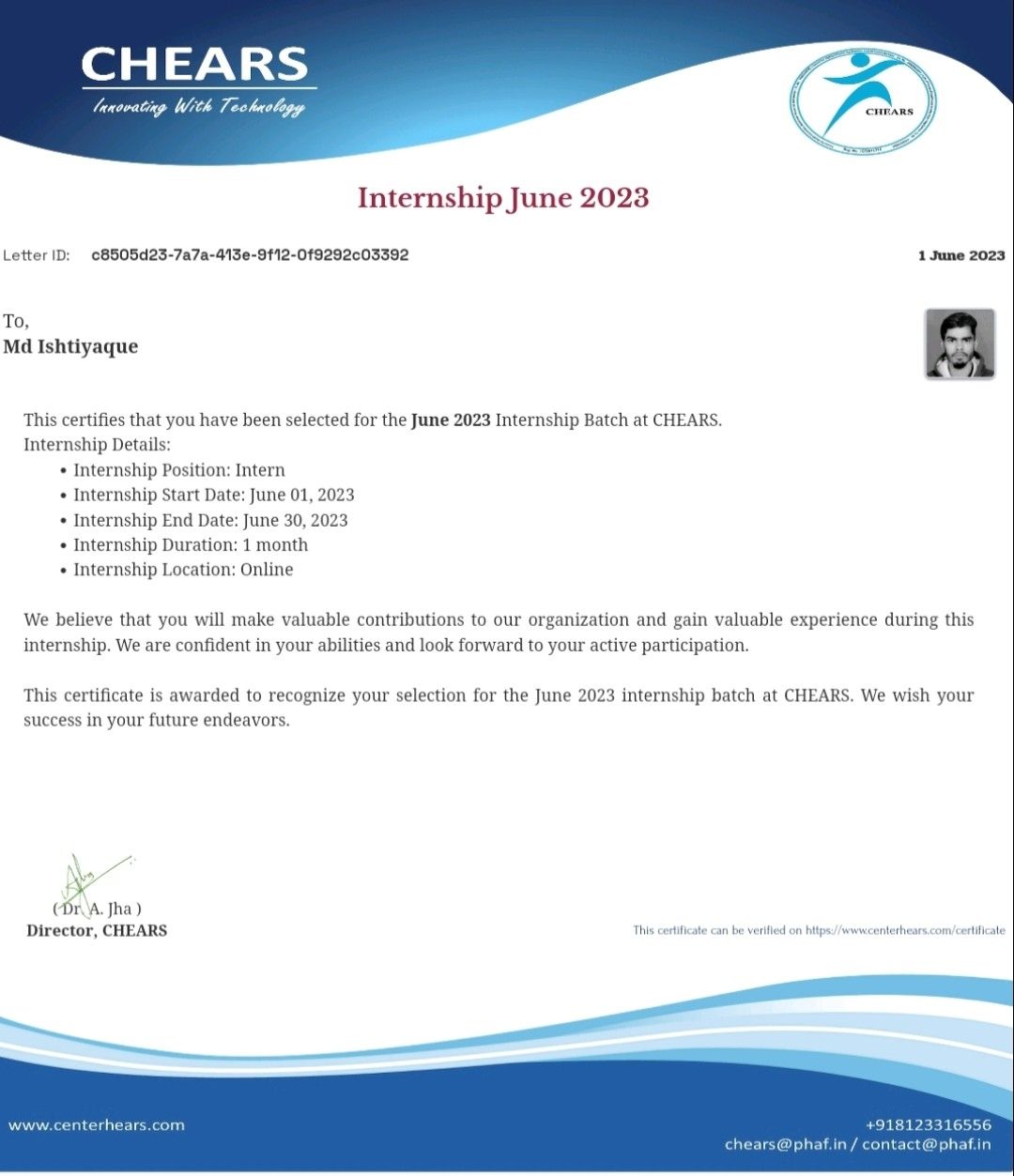 Md Ishtiyaque on LinkedIn: Celebrating an Incredible Internship Journey ... Md Ishtiyaque on LinkedIn: Celebrating an Incredible Internship Journey ...