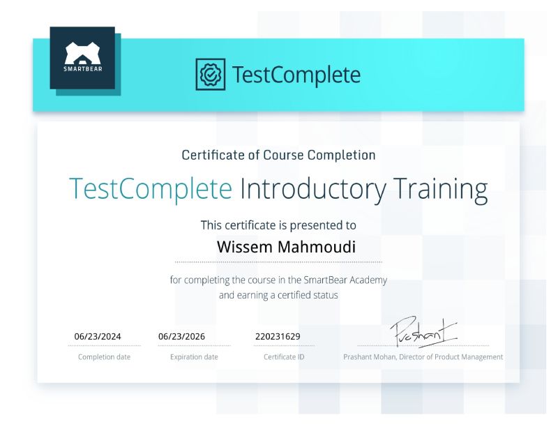 Wissem Mahmoudi on LinkedIn: Exploring TestComplete, an automated UI ... Wissem Mahmoudi on LinkedIn: Exploring TestComplete, an automated UI ...