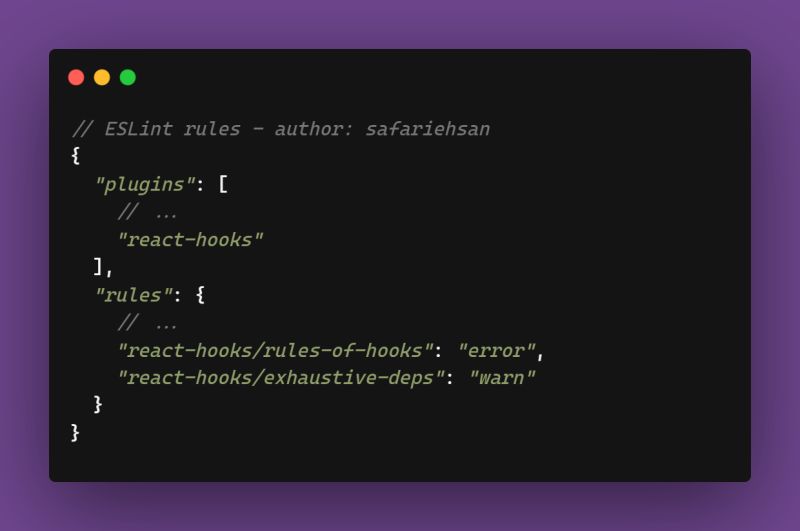 Ehsan Safari on LinkedIn: #react_hooks #eslint #javascript #typescript ... Ehsan Safari on LinkedIn: #react_hooks #eslint #javascript #typescript ...