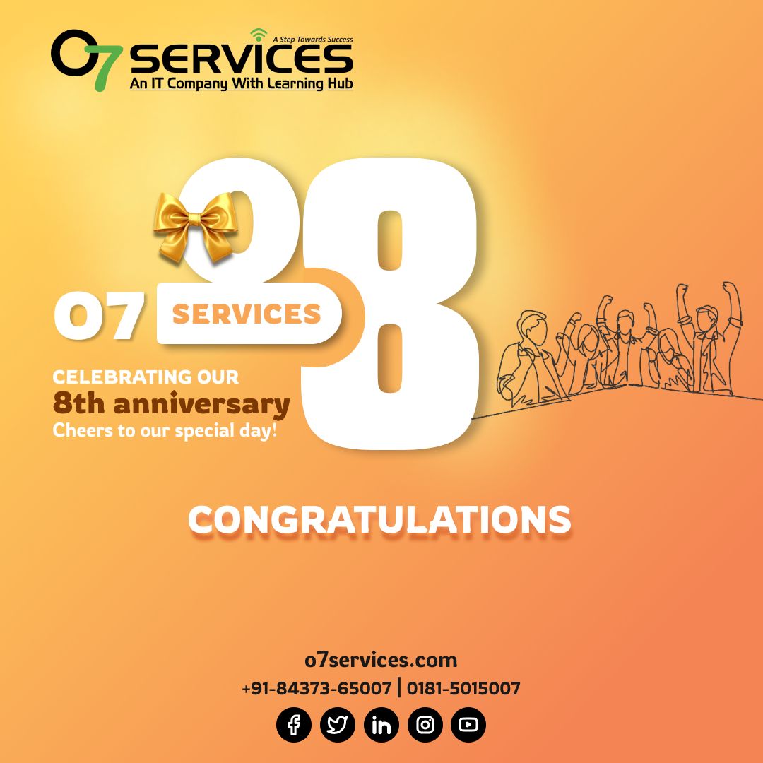 O7 Services IT Company on LinkedIn: #companyanniversary #milestone # ... O7 Services IT Company on LinkedIn: #companyanniversary #milestone # ...