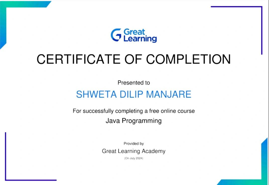 Shweta Manjare on LinkedIn: #greatlearningacademy #greatlearning # ... Shweta Manjare on LinkedIn: #greatlearningacademy #greatlearning # ...
