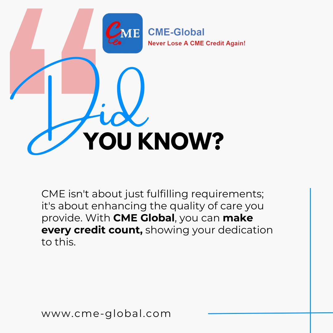 CME Global! Never Lose A CME Credit Again! on LinkedIn: # ... CME Global! Never Lose A CME Credit Again! on LinkedIn: # ...