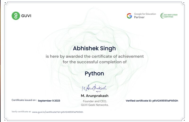 Abhishek Singh on LinkedIn: #python #coding #learningjourney # ... Abhishek Singh on LinkedIn: #python #coding #learningjourney # ...