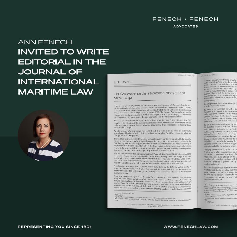 Fenech & Fenech Advocates on LinkedIn: Ann Fenech, Head of the Marine ... Fenech & Fenech Advocates on LinkedIn: Ann Fenech, Head of the Marine ...