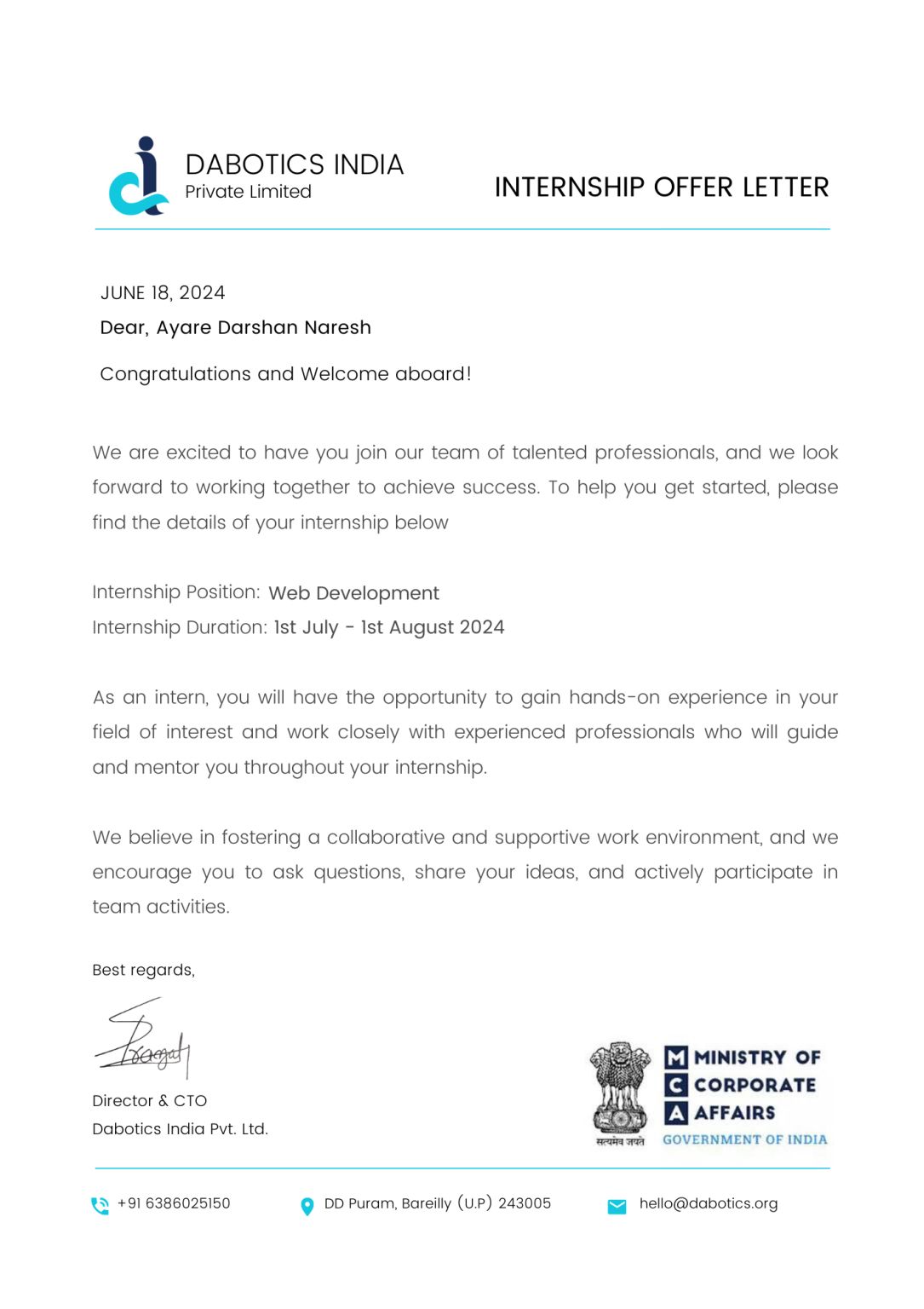 Darshan Ayare on LinkedIn: #internshipprogram #webdevelopment # ... Darshan Ayare on LinkedIn: #internshipprogram #webdevelopment # ...