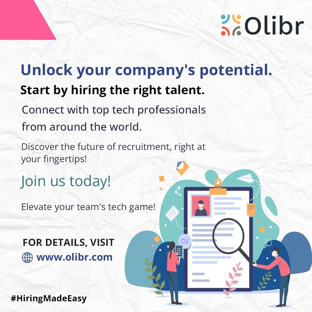 Olibr - Hire The Best Vetted Developers on LinkedIn: #olibr #hiring # ... Olibr - Hire The Best Vetted Developers on LinkedIn: #olibr #hiring # ...