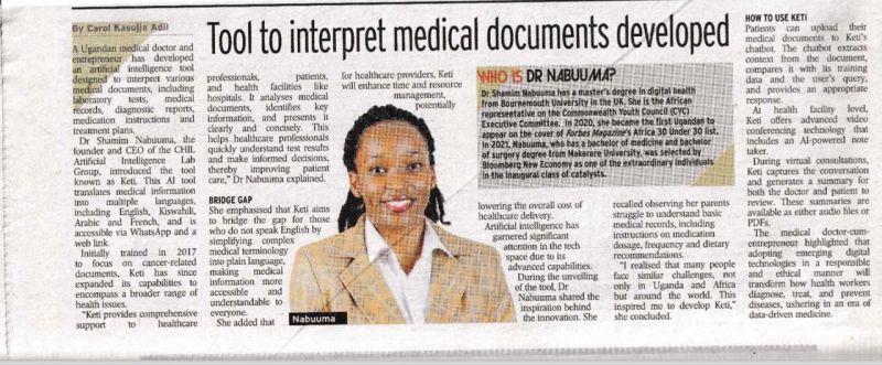 Shamim nabuuma Kaliisa on LinkedIn: #telemedicine Shamim nabuuma Kaliisa on LinkedIn: #telemedicine