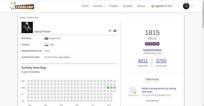 Sairaj Pawar on LinkedIn: #codechef #competitiveprogramming # ... Sairaj Pawar on LinkedIn: #codechef #competitiveprogramming # ...