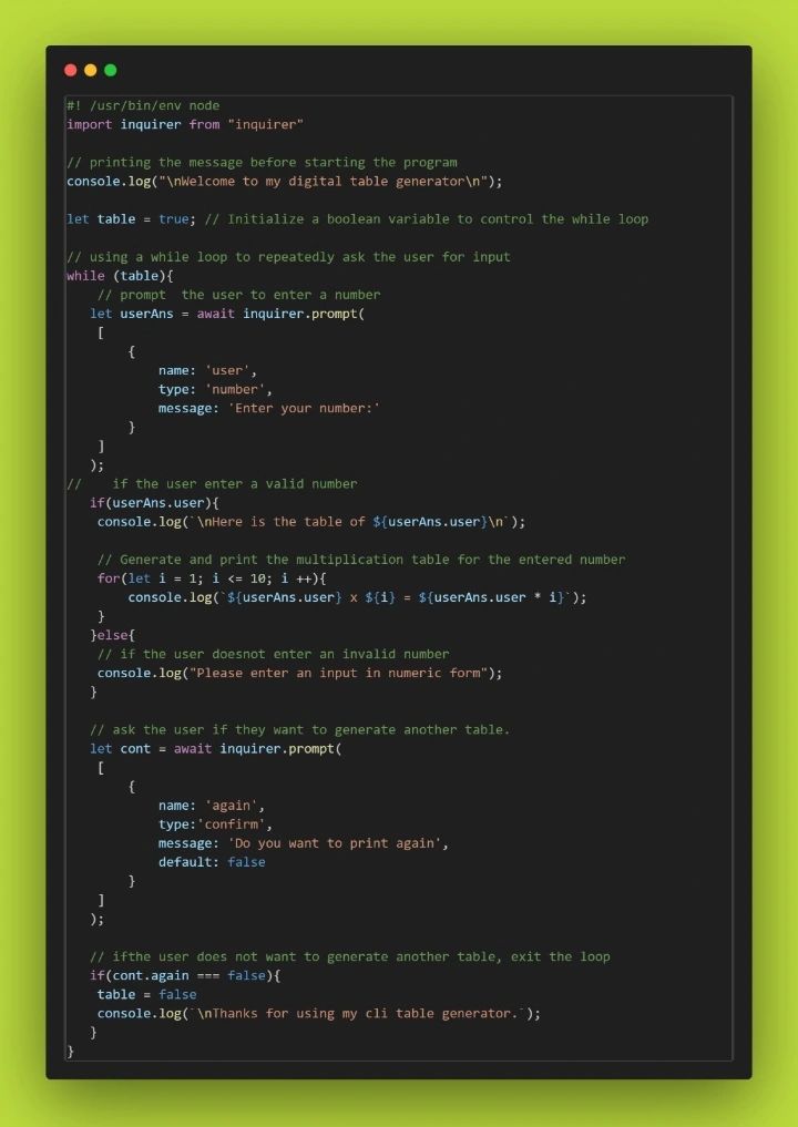 Ahmed Khan on LinkedIn: #typescript #nodejs #tablegenerator #opensource ... Ahmed Khan on LinkedIn: #typescript #nodejs #tablegenerator #opensource ...