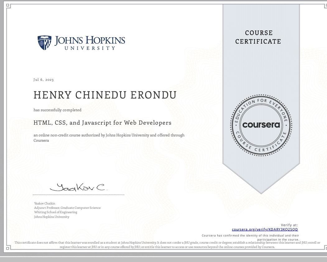 Henry Erondu on LinkedIn: #html #javascript #css #work #career # ... Henry Erondu on LinkedIn: #html #javascript #css #work #career # ...