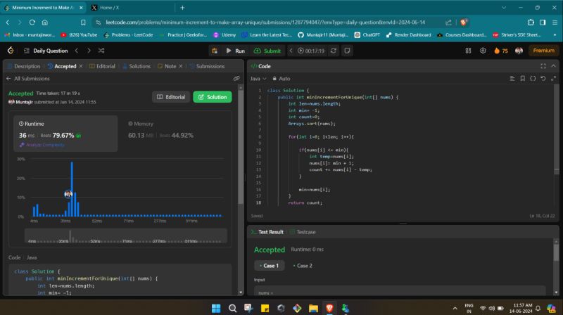 Munta Jir on LinkedIn: LeetCode POTD: 945. Minimum Increment to Make ... Munta Jir on LinkedIn: LeetCode POTD: 945. Minimum Increment to Make ...