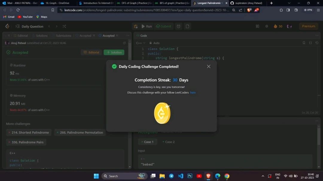 Completed 30 days of C++ problem-solving | Anuj Patwal posted on the ... Completed 30 days of C++ problem-solving | Anuj Patwal posted on the ...