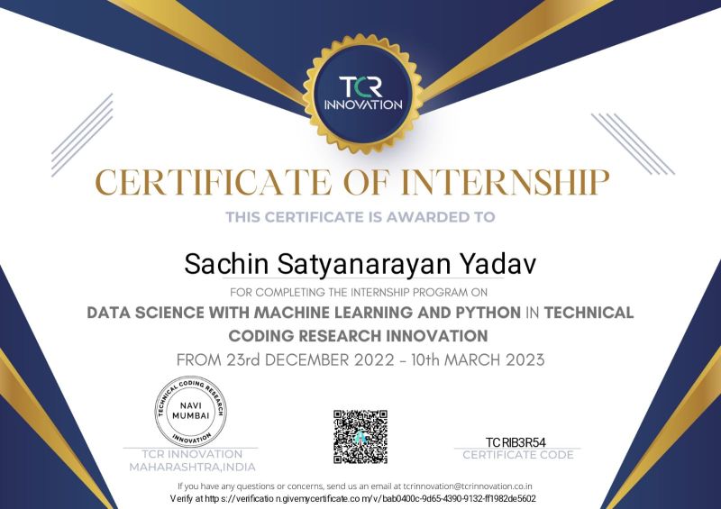 SACHIN YADAV on LinkedIn: #internship #machinelearning #innovation # ... SACHIN YADAV on LinkedIn: #internship #machinelearning #innovation # ...