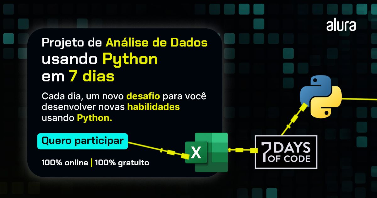 Alura no LinkedIn: #7daysofcode #alura #python #datascience # ... Alura no LinkedIn: #7daysofcode #alura #python #datascience # ...