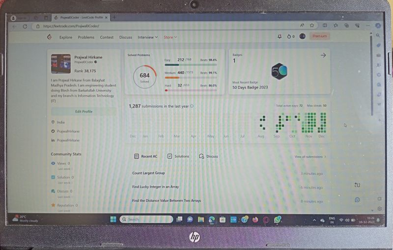 Prajwal Hirkane on LinkedIn: #365daychallenge #leetcode #dailycoding # ... Prajwal Hirkane on LinkedIn: #365daychallenge #leetcode #dailycoding # ...