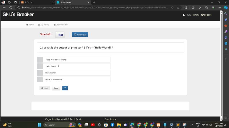 Omkar Joshi on LinkedIn: Task 2 completed Interactive Quiz App Obsessed ... Omkar Joshi on LinkedIn: Task 2 completed Interactive Quiz App Obsessed ...