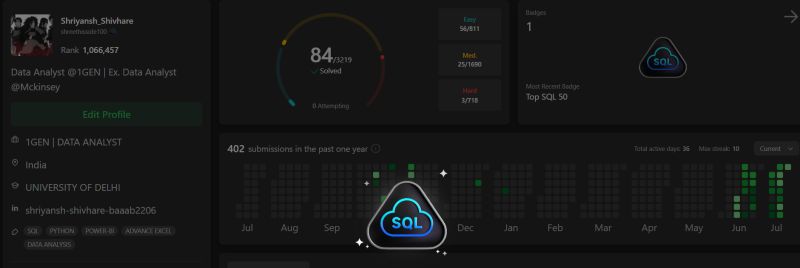 Shriyansh Shivhare on LinkedIn: #sql #interviews #dataanalyst #leetcode ... Shriyansh Shivhare on LinkedIn: #sql #interviews #dataanalyst #leetcode ...