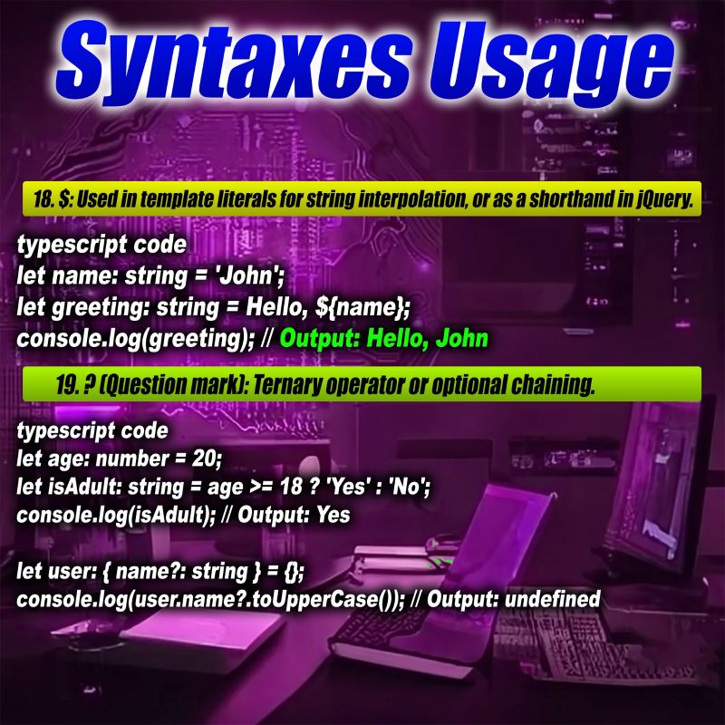 Muhammad TAHIR Hasni on LinkedIn: #syntaxusage #typescript #programming ... Muhammad TAHIR Hasni on LinkedIn: #syntaxusage #typescript #programming ...