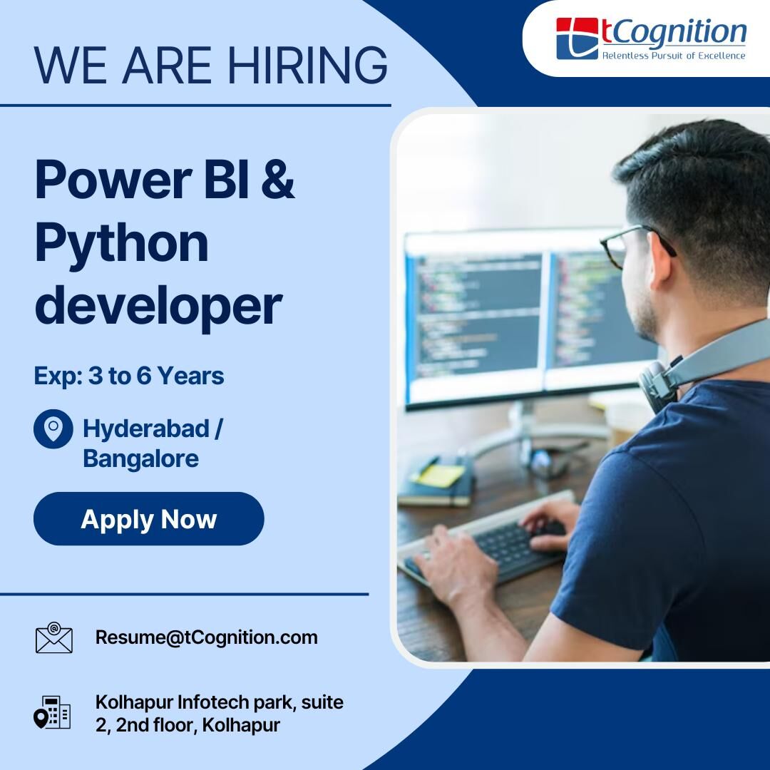 tCognition on LinkedIn: #python #powerbi_developer #python #powerbi # ... tCognition on LinkedIn: #python #powerbi_developer #python #powerbi # ...