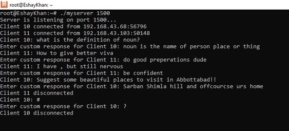 Noor -Ul-Huda on LinkedIn: #chatbotserver #clientserver #multithreading ... Noor -Ul-Huda on LinkedIn: #chatbotserver #clientserver #multithreading ...