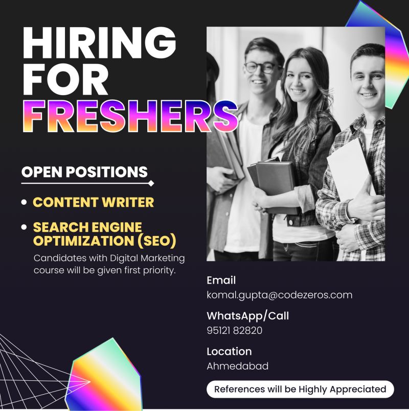 Komal Gupta on LinkedIn: #joincodezerosteam #hiring #freshers # ... Komal Gupta on LinkedIn: #joincodezerosteam #hiring #freshers # ...