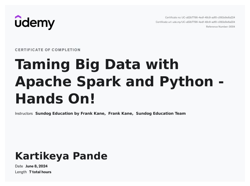Kartikeya Pande on LinkedIn: #bigdata #apachespark #python # ... Kartikeya Pande on LinkedIn: #bigdata #apachespark #python # ...