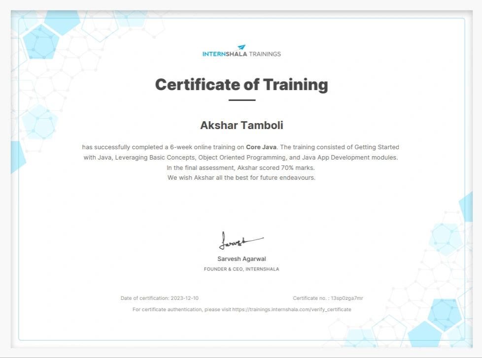 Akshar Tamboli posted on LinkedIn Akshar Tamboli posted on LinkedIn