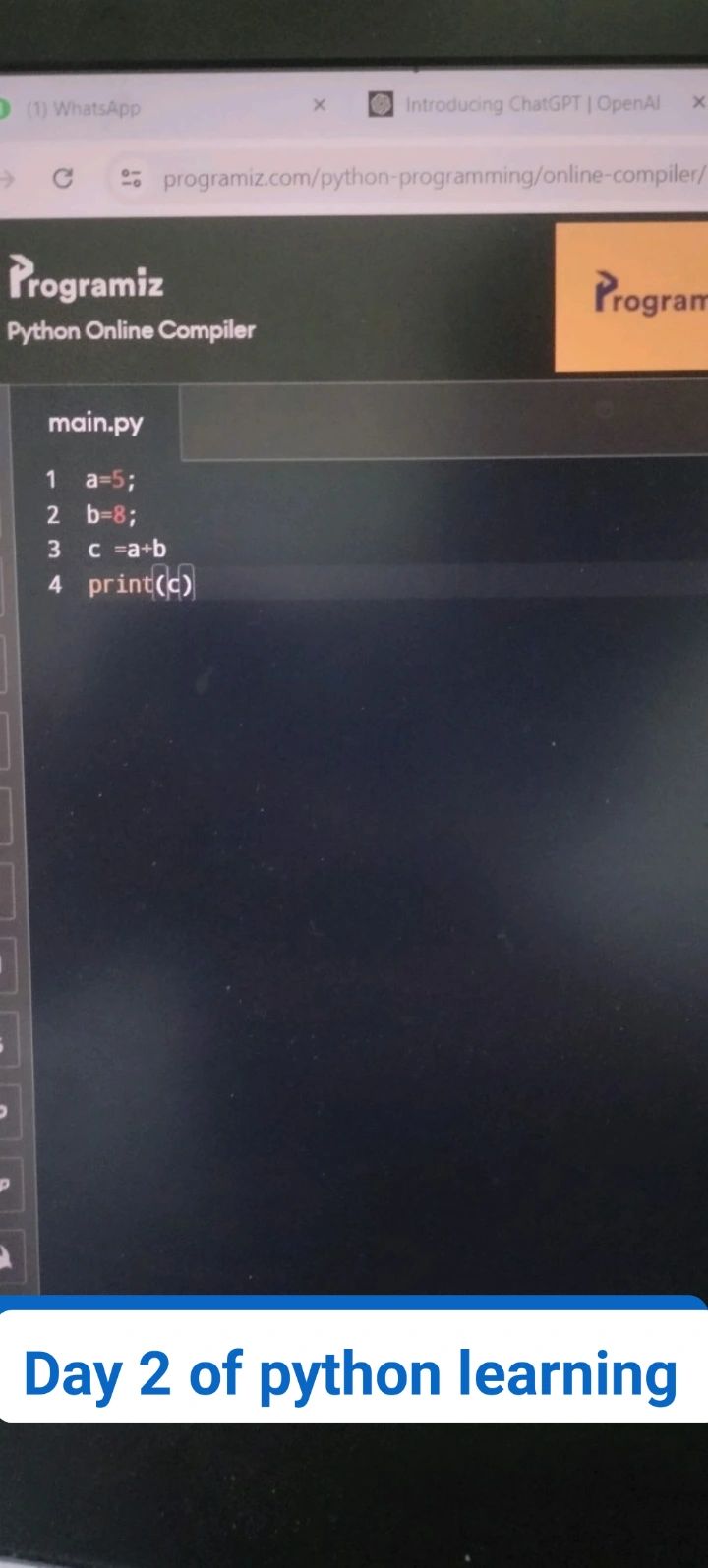 Vansh Rajurkar on LinkedIn: 🚀 Day 2 of my Python Learning Journey! 🚀 I ... Vansh Rajurkar on LinkedIn: 🚀 Day 2 of my Python Learning Journey! 🚀 I ...