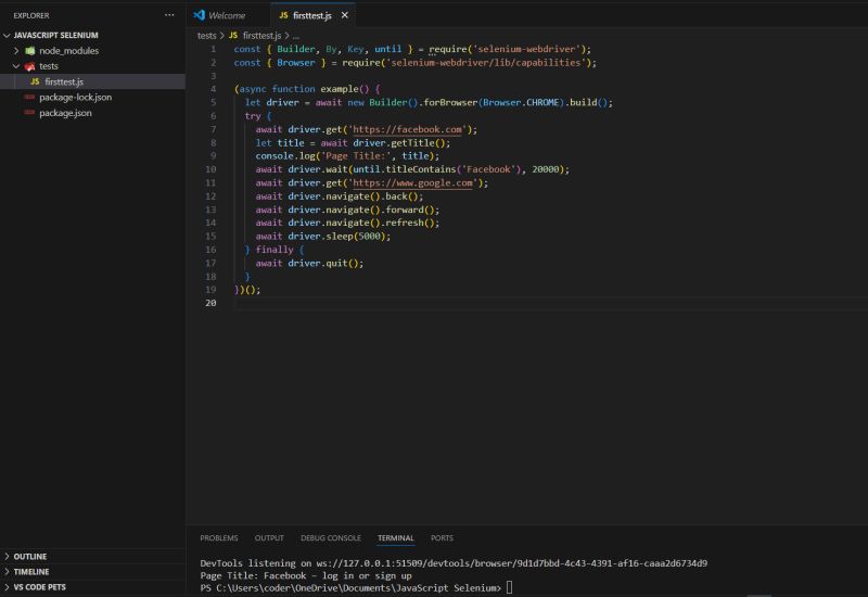 Krishna Kumar E.S on LinkedIn: day 02 of selenium . . . . Navigate code ... Krishna Kumar E.S on LinkedIn: day 02 of selenium . . . . Navigate code ...